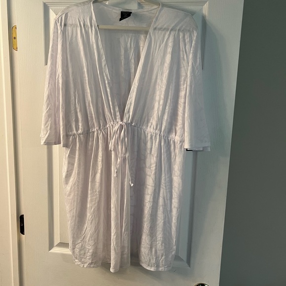 Faded Glory | Swim | Nwt Swim Cover Up With Subtle Animal Print Ties In ...